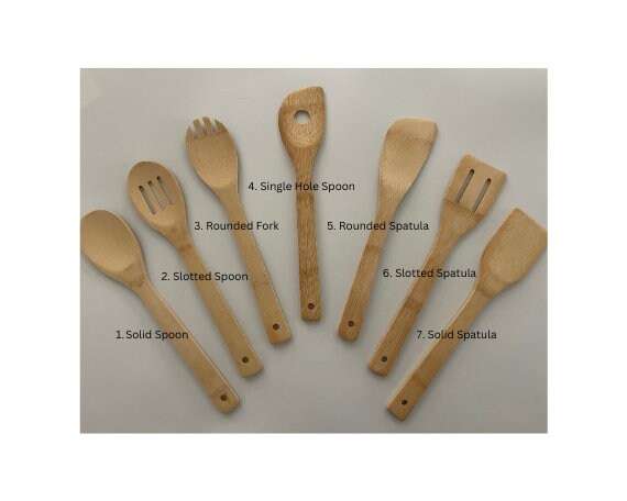 Hawaiian Engraved Bamboo Spoons Tropical Kitchen Utensil - Etsy