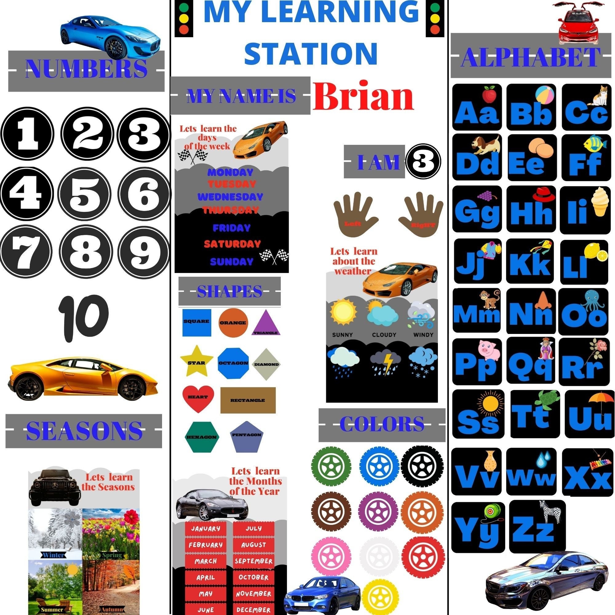 Luxury Car DIY Learning Center for Homeschool Learning, Digital ...