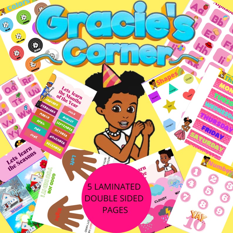Gracie's Corner Laminated LEARNING PRINTS ONLY for Homeschool Learning ...