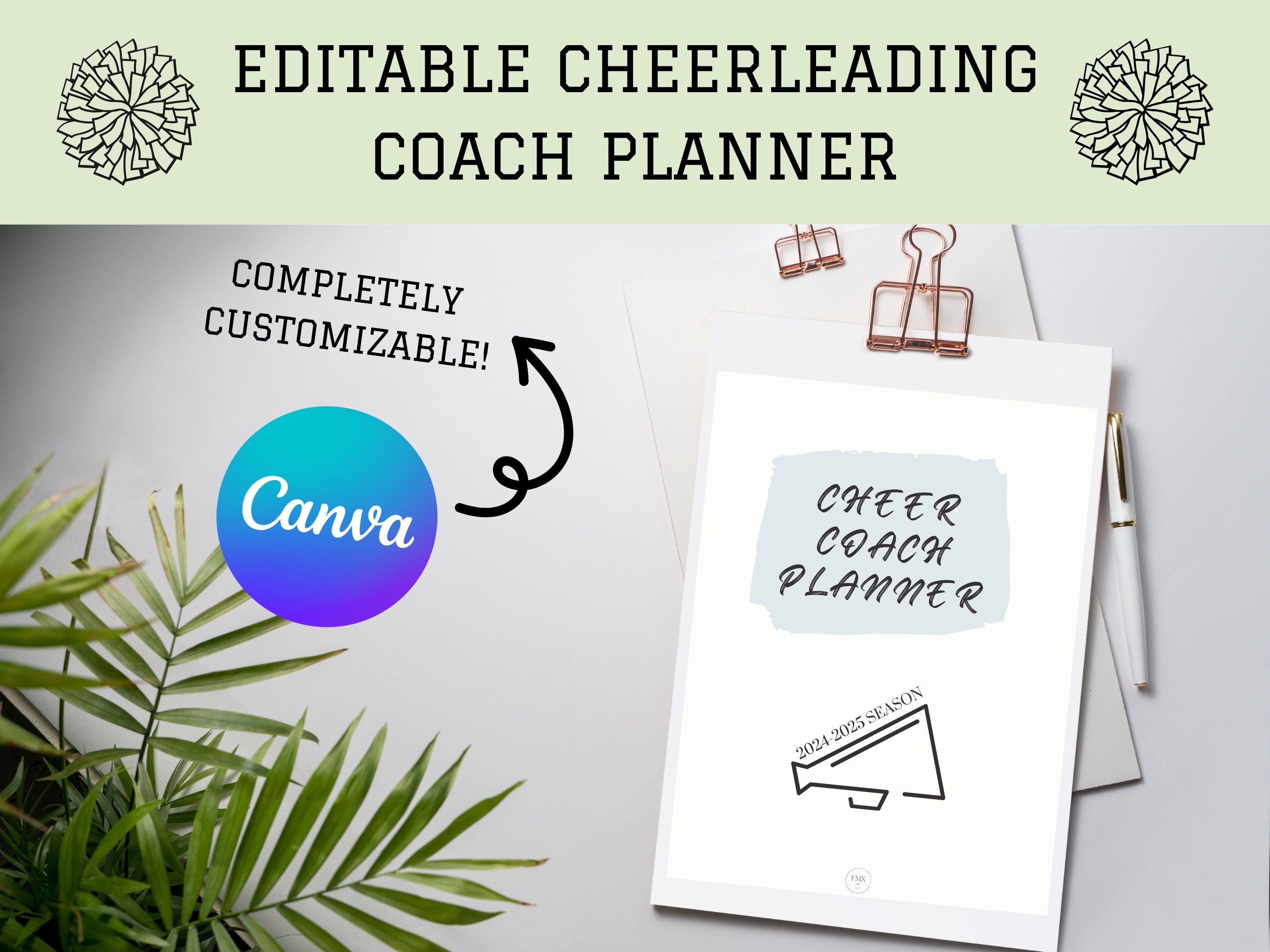 Editable Cheer Coach Planner: 70+ Page Full Bundle (digital Download ...