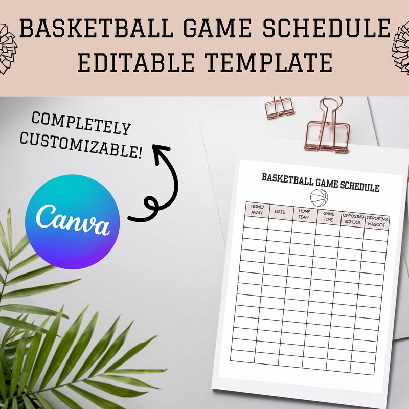 Basketball Templates - Etsy