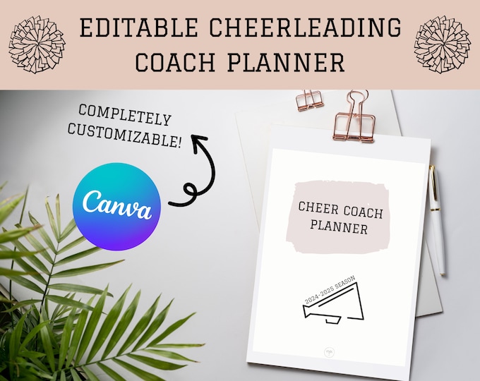 Editable Team Roster Template, Cheer Coach Planner, Printable - Etsy Canada