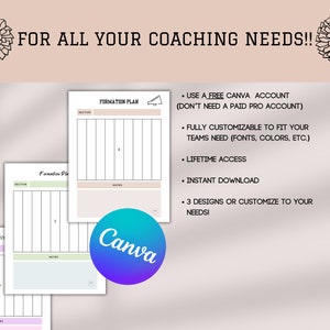 Editable 9 Panel Formation Template, Cheer Coach Planner, Printable - Etsy