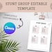 Editable Stunt Group Template, Cheer Coach Planner, Printable - Etsy