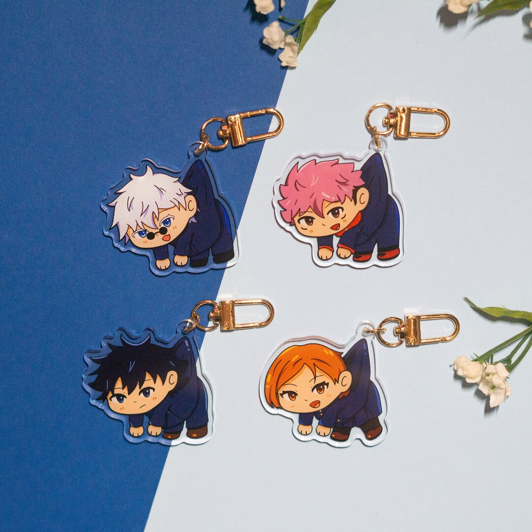 JJK Highschool Wizards Keychains | 2.5in Acrylic Charm | Accessory for ...