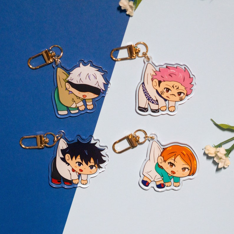 JJK Highschool Wizards Keychains 2.5in Acrylic Charm Accessory for ...