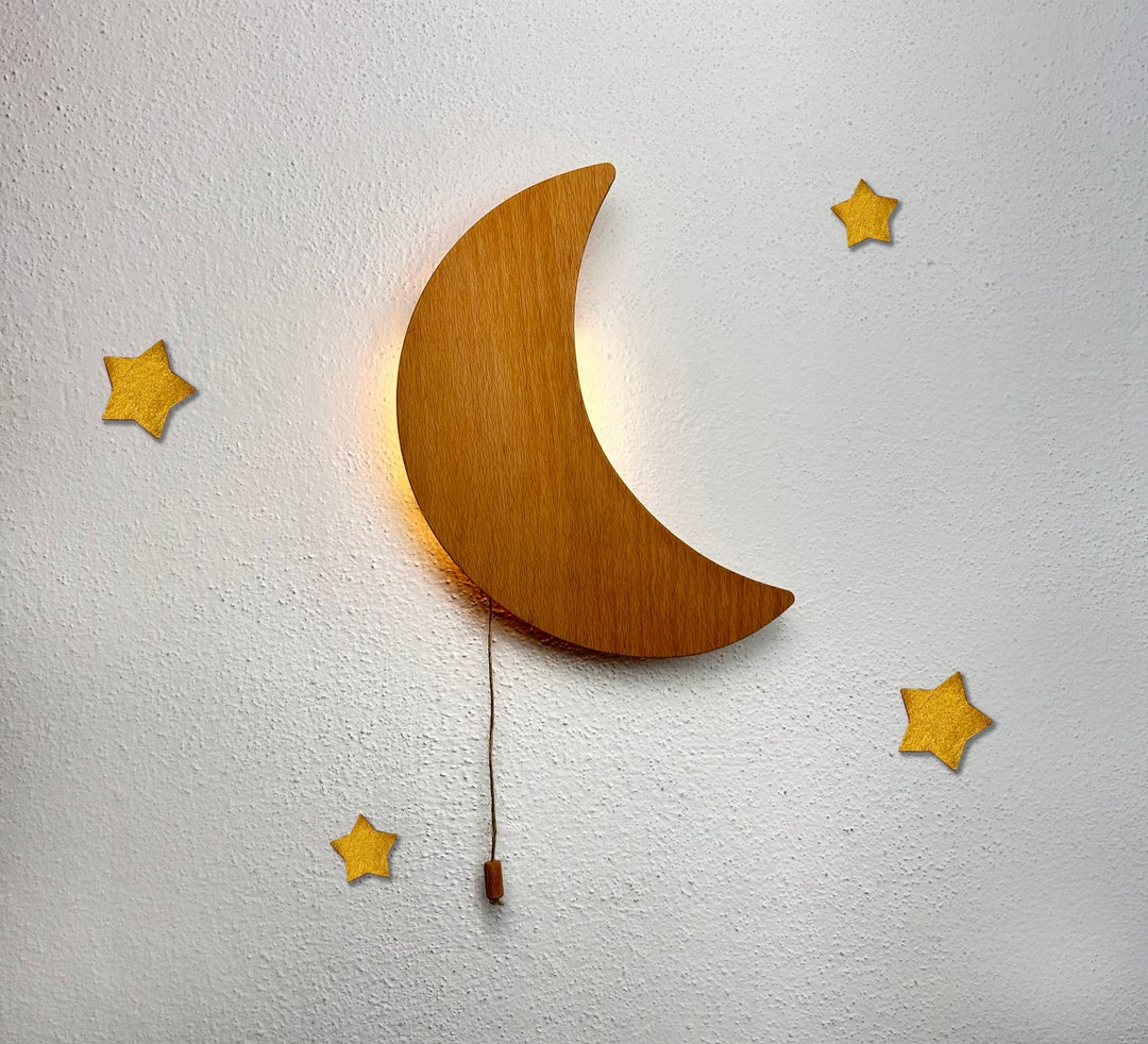 Moon Nursery Lighting, Moon Lamp, Moon Lamp With Stars, Baby Night ...