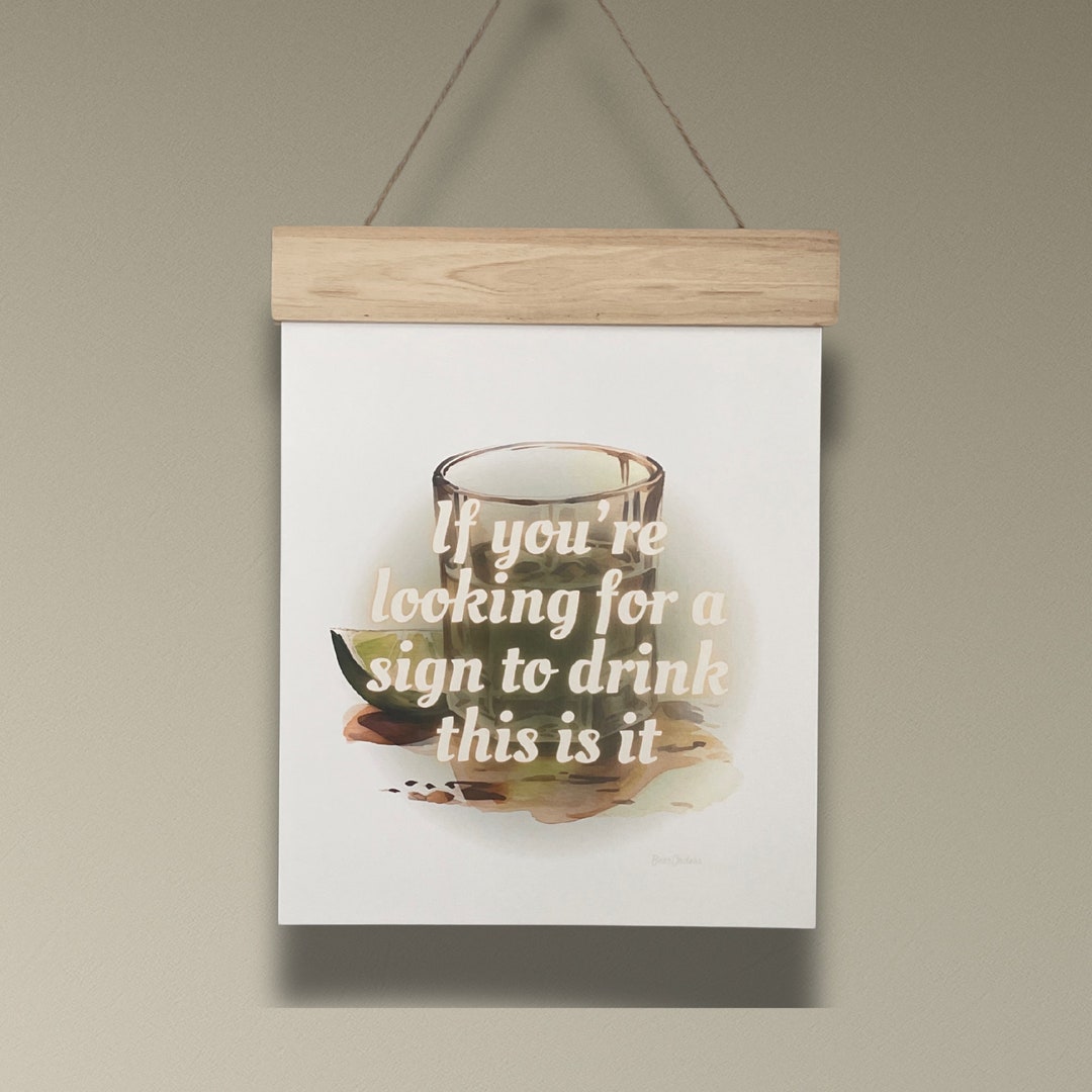 Funny Bar Sign Hanging Cocktail Bar Wall Art - Etsy