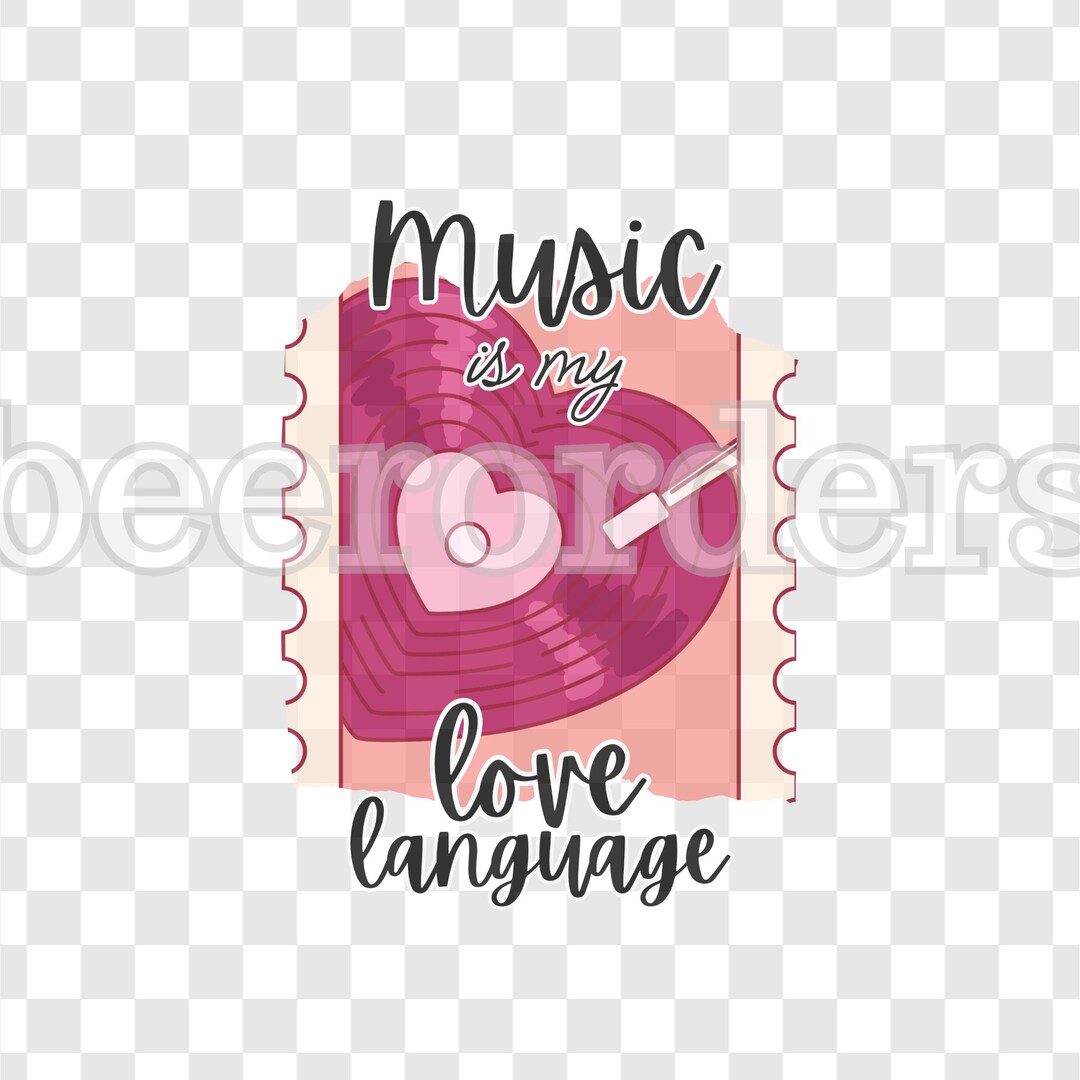Music Sublimation Design, Cute Record Player PNG, Girly Girl Music ...