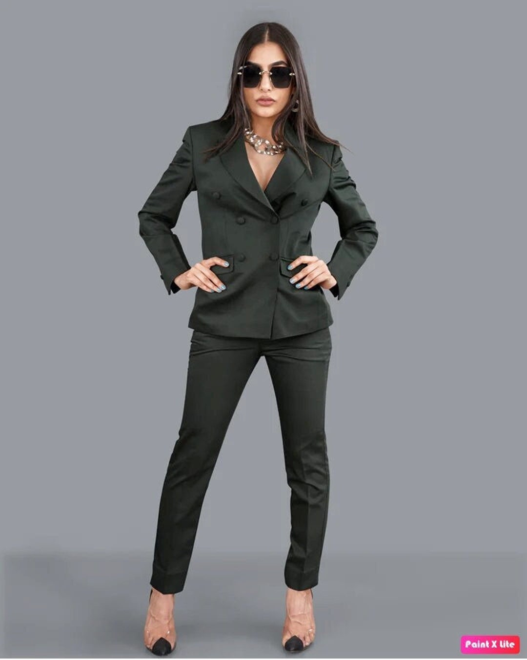 Double Breasted Suit for Women, Suit for Office for Women, Blazer for ...