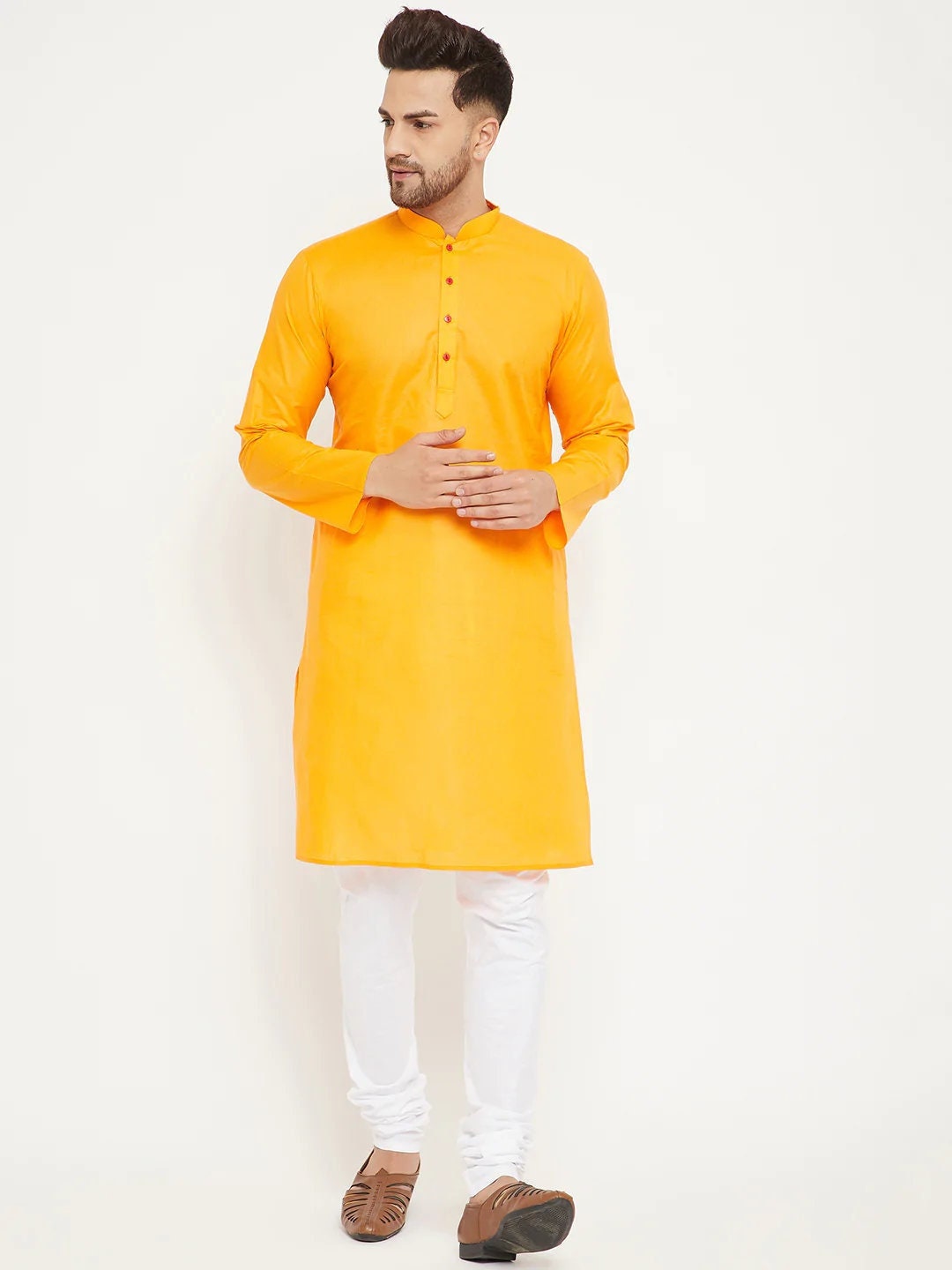 Cotton Kurta & Churidar Set for Men Indian Ethnic Kurta - Etsy