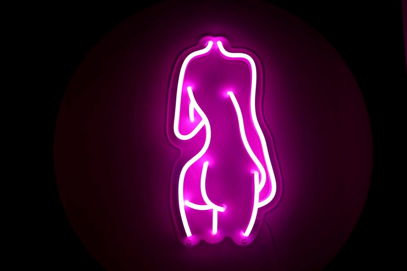 Lady Neon Sign Sexy Girls Neon Sign Sexy Neon Sign Sexy Etsy