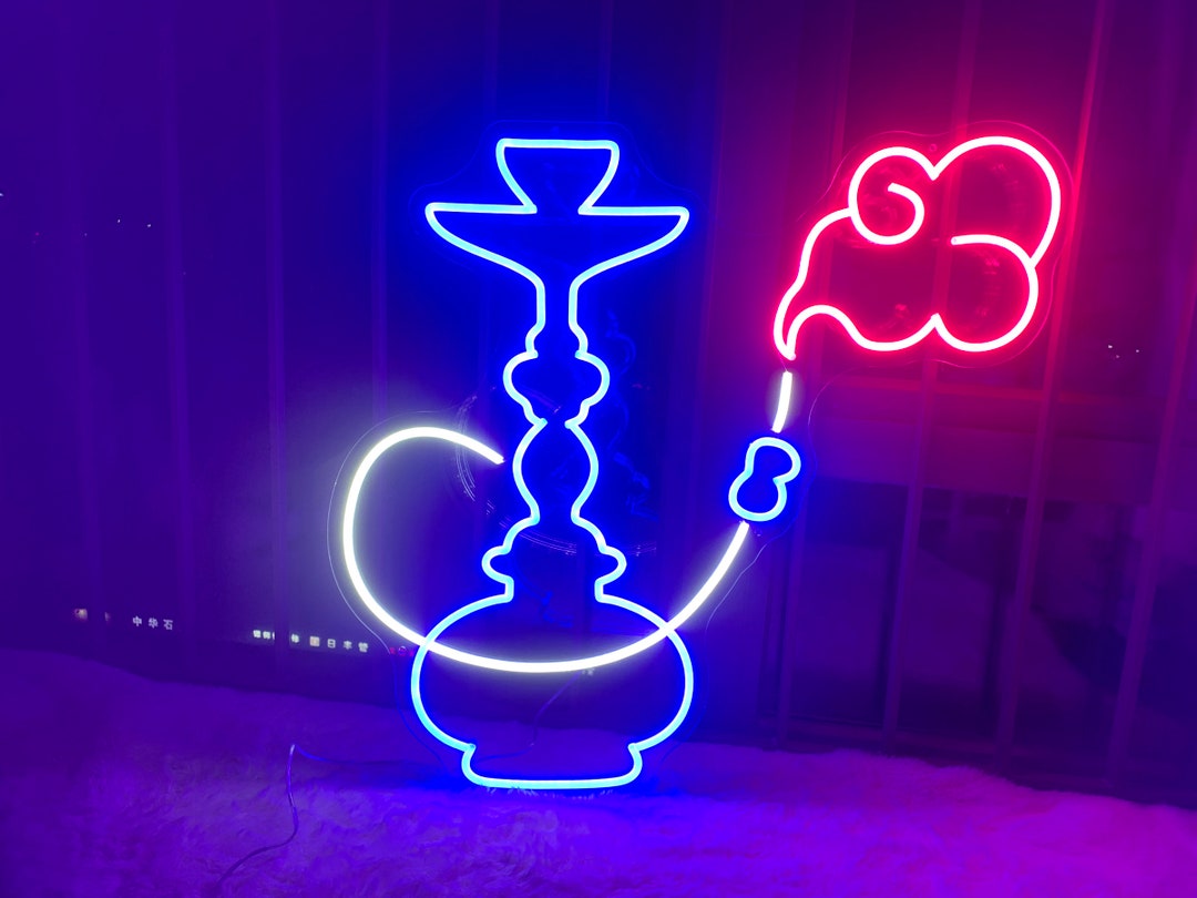 Hookah Neon Sign Shisha Neon Sign Hookah Led Sign Hookah - Etsy