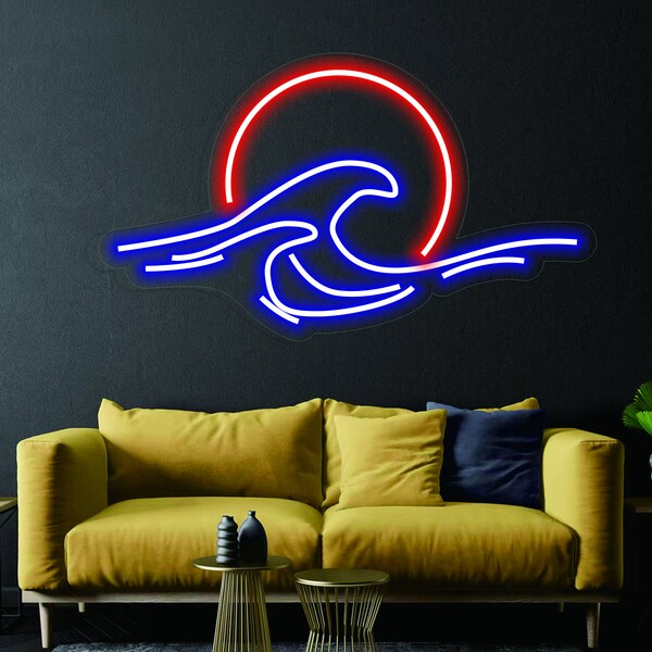 Wave Neon Sign - Etsy