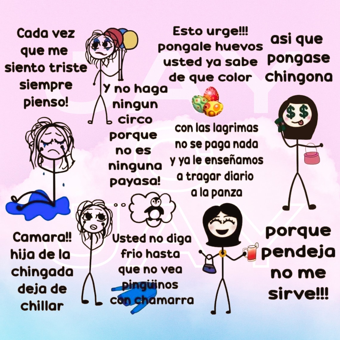 Cada Vez Que Me Pongo Triste Pienso . Chingona - Etsy