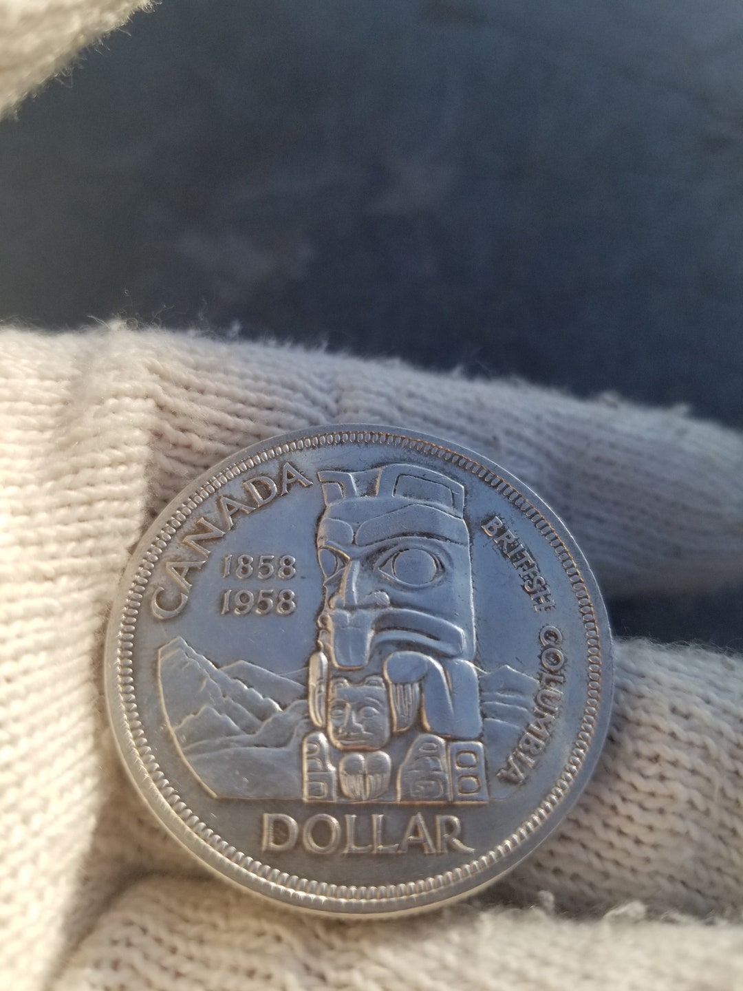 1958 Canadian 1 Dollar Commemorative Coin - Etsy