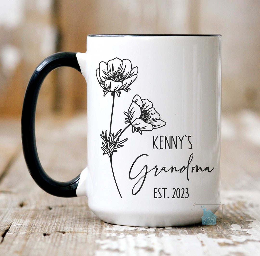 Grandma Coffee Mug, Custom Grandma Mug, New Grandma Gift, Grandma ...