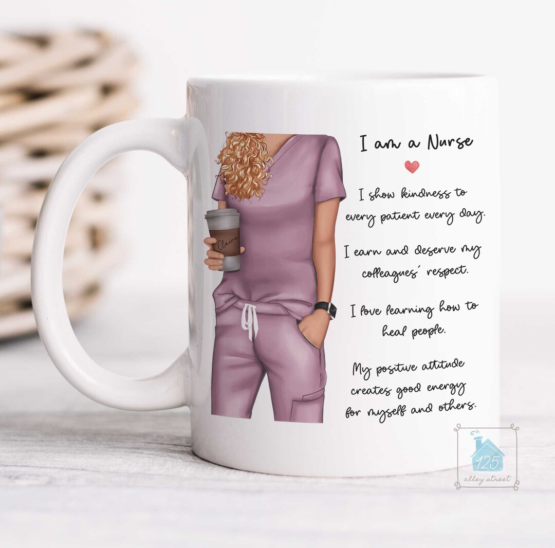 Nurse Mug, Personalized Nurse Gift, Custom Nurse Coffee Mug, Best Nurse ...