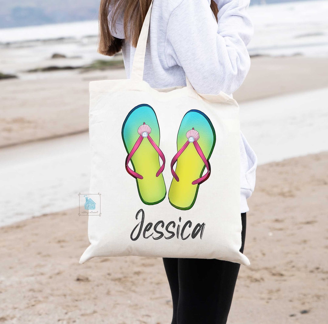 Personalized Beach Tote Bag Beach Canvas Tote Bag for Women - Etsy