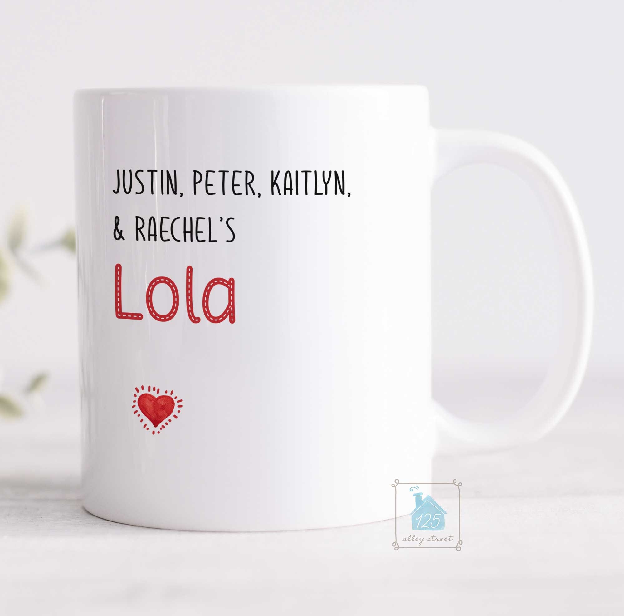 Lola Mug, Personalized Filipino Grandma Gift for Lola From Grandkids ...
