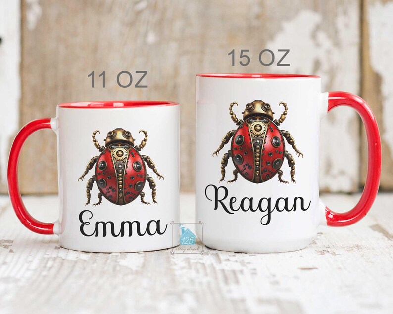Ladybug Mug, Ladybug Gifts, Lady Bug Coffee Mug, Insect Lovers Gift ...