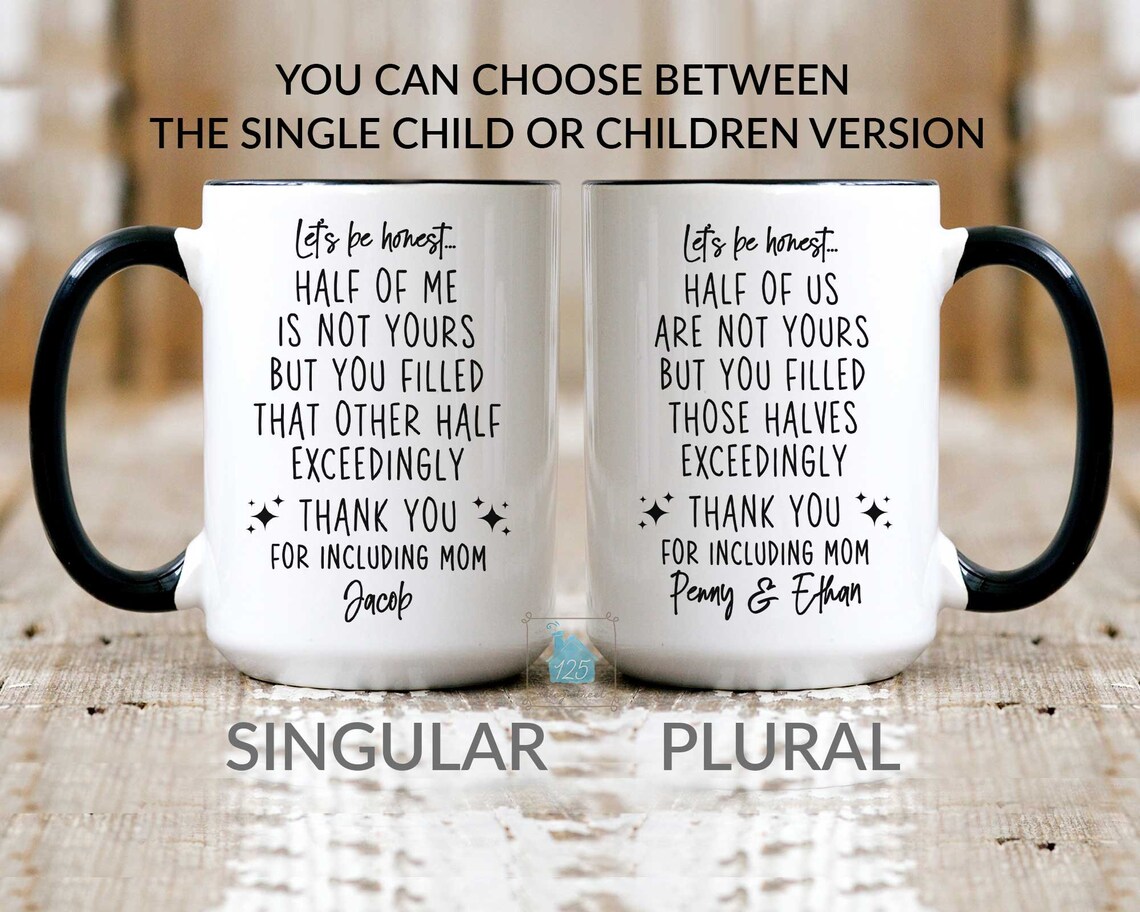 Stepdad Mug, Step Dad Gift From Kids, Personalized Bonus Dad Christmas ...