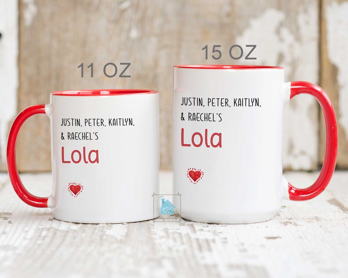 Lola Mug, Personalized Filipino Grandma Gift for Lola From Grandkids ...