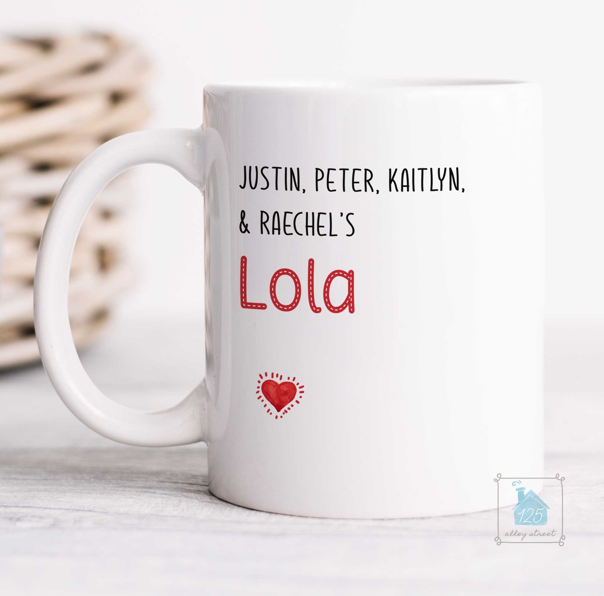 Lola Mug, Personalized Filipino Grandma Gift for Lola From Grandkids ...