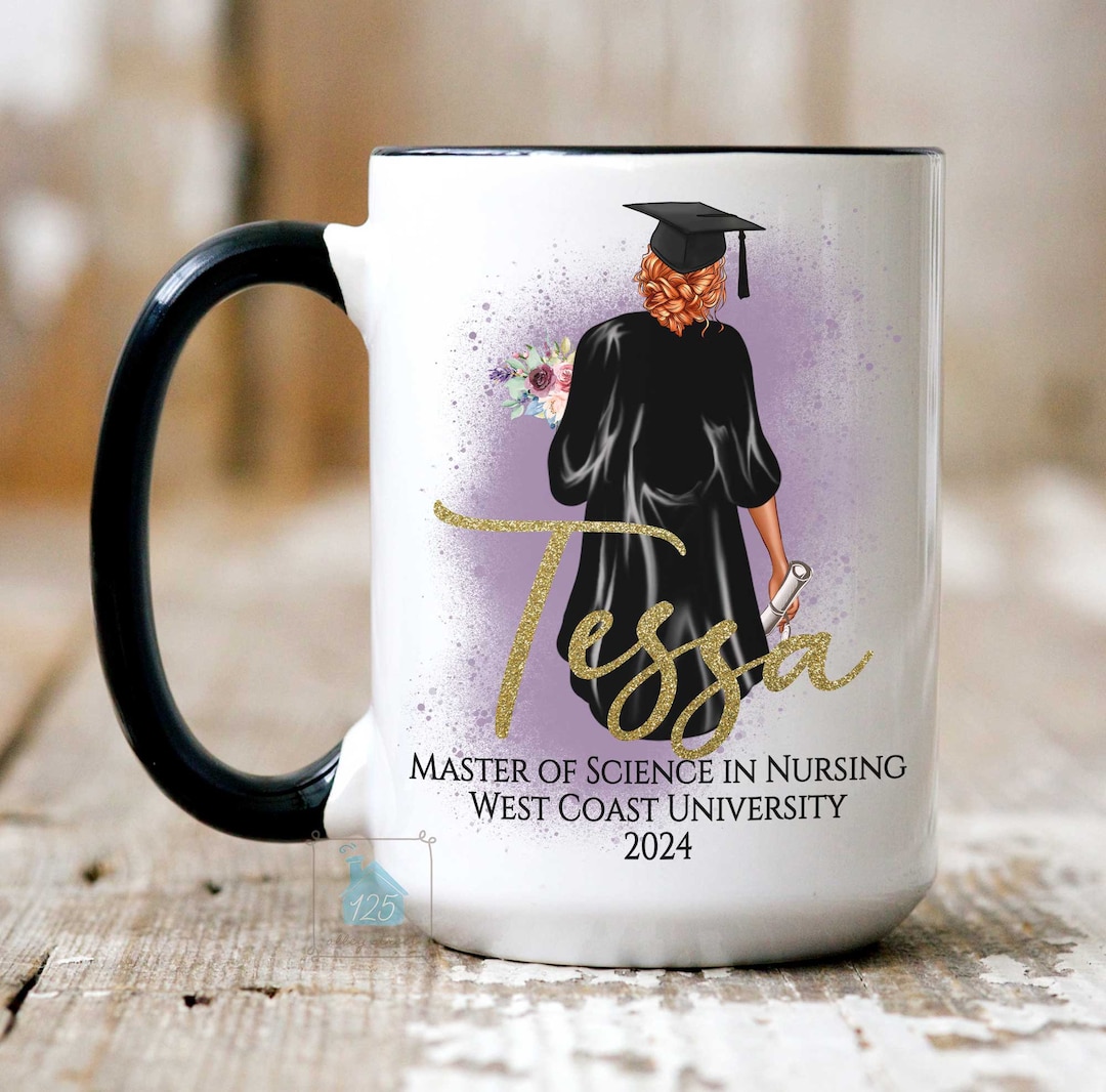 Masters Degree Graduation Gift for Her, Masters Degree Mug, Masters ...