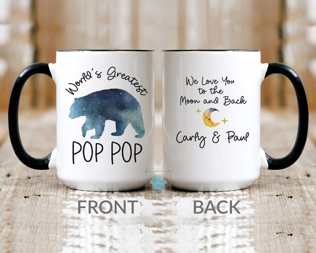 Pop Pop Mug, Pop Pop Birthday Gift, Personalized Pop Pop Fathers Day ...