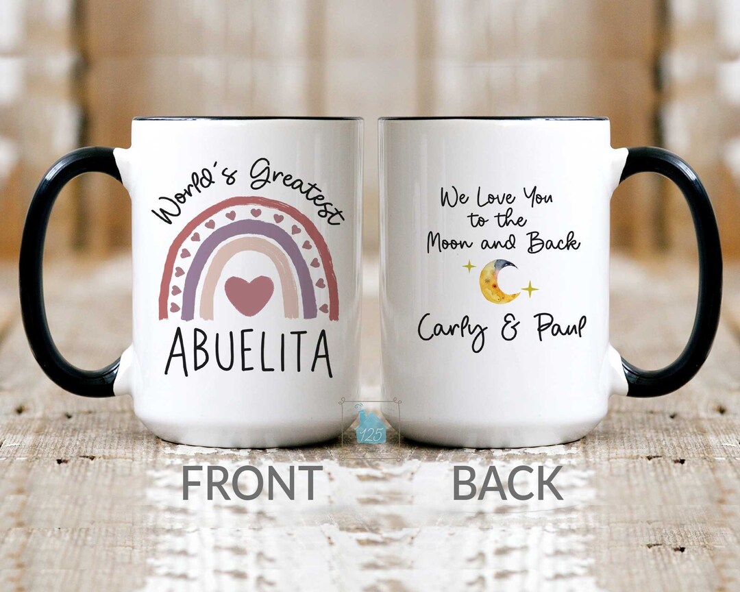 Abuelita Mug, Personalized Abuelita Mothers Day Gift, Custom Spanish ...