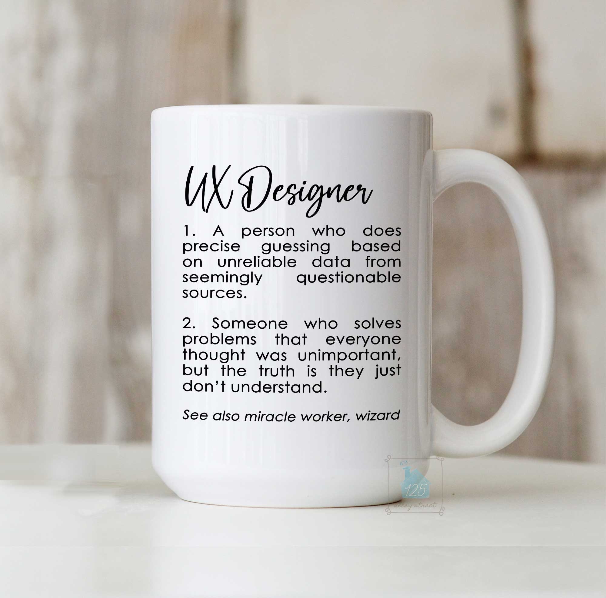 UX Designer Mug, UX Designer Gifts for Ux Designer Definition Cup ...
