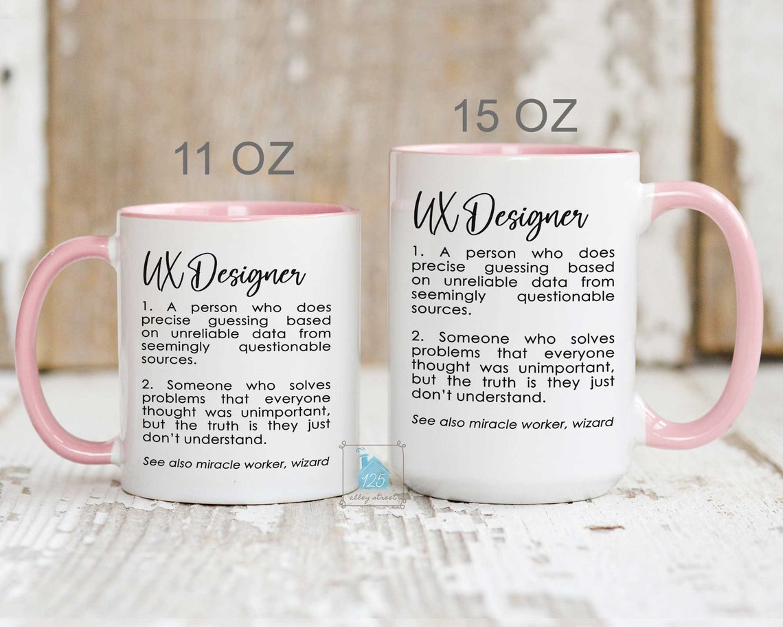 UX Designer Mug, UX Designer Gifts for Ux Designer Definition Cup ...