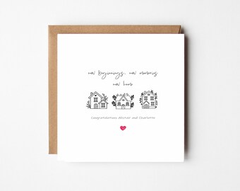 PRINTABLE New Home Card Congratulations on Your New Home - Etsy