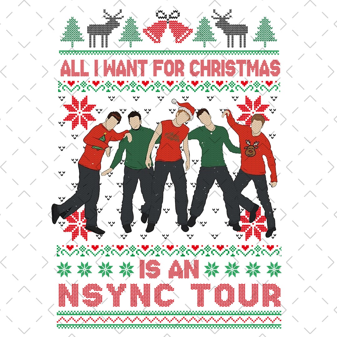 All I Want for Christmas is an NSYNC Tour PNG, NSYNC Png, Boy Band Png ...