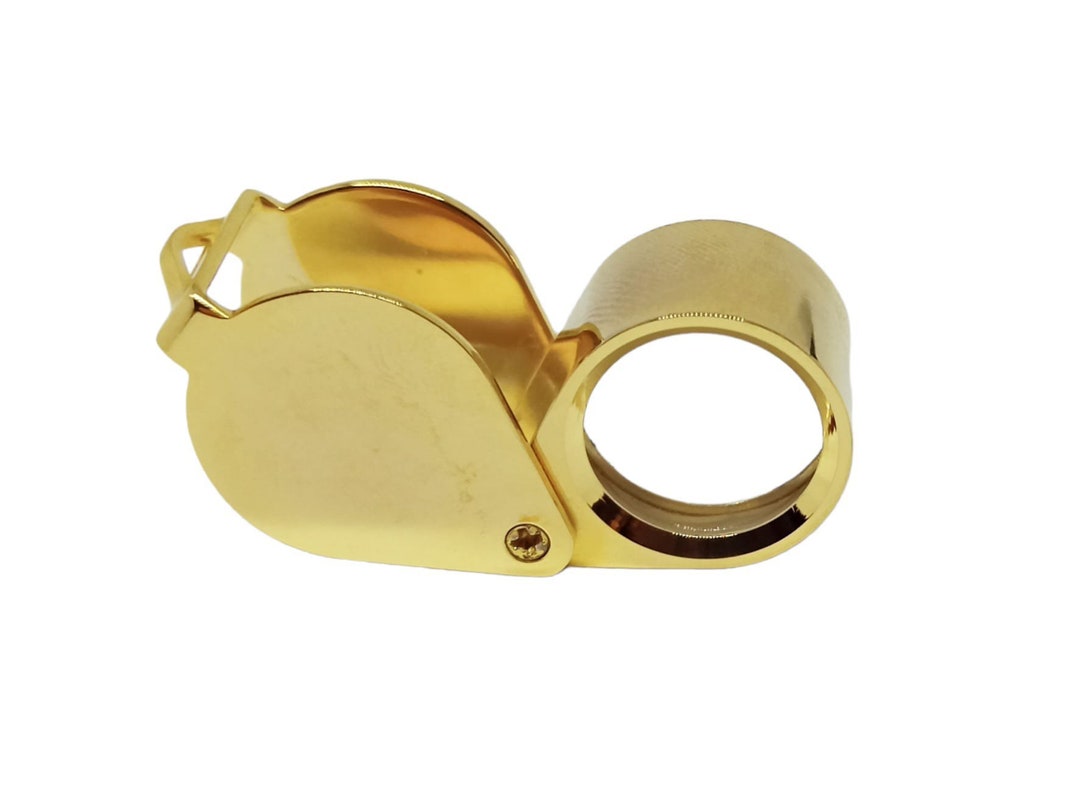 Loupe Magnifier X10 Gold Coloured - Etsy