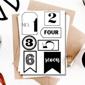 Book Advent Numbers | Advent Calendar Numbers | Printable Tags for ...