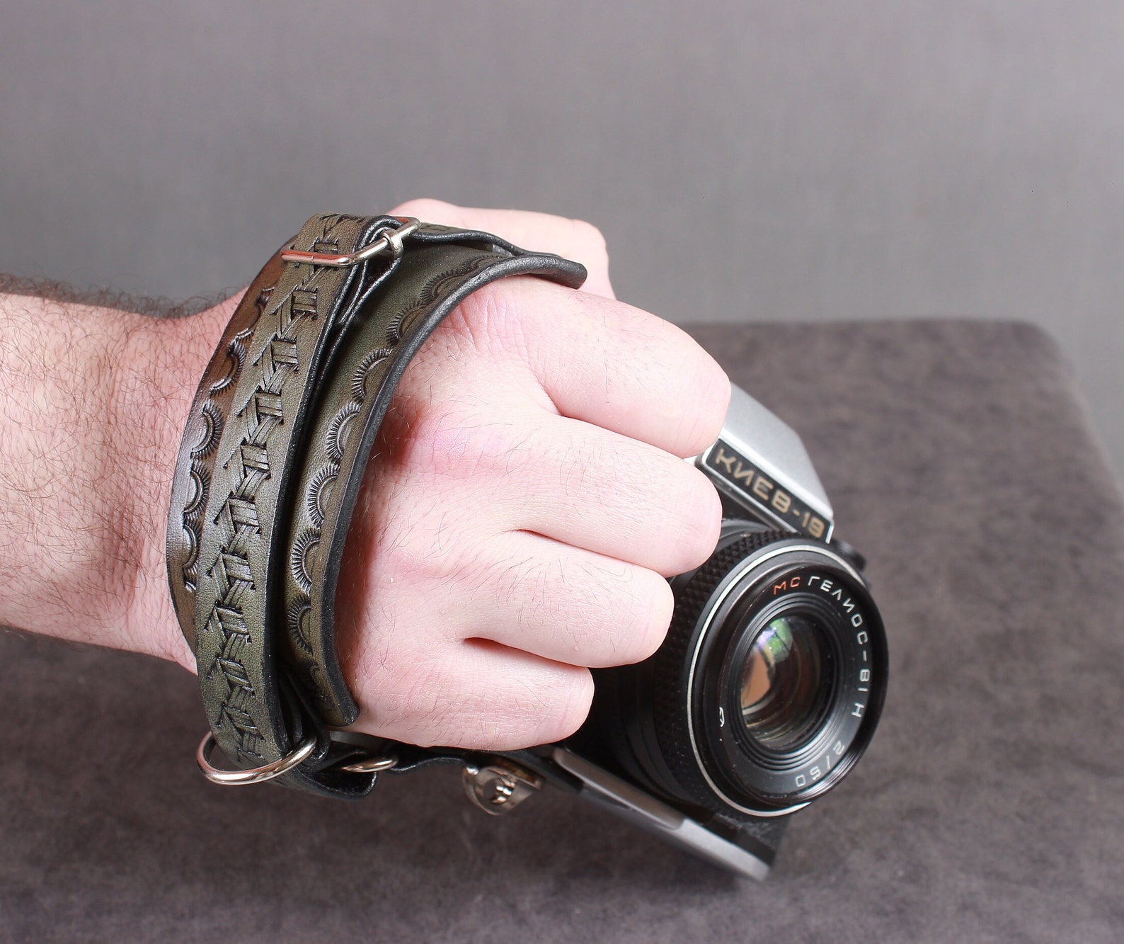 Leather Wrist Strap for Camera Hand Camera Strap Rapid Fire Grip Secure ...
