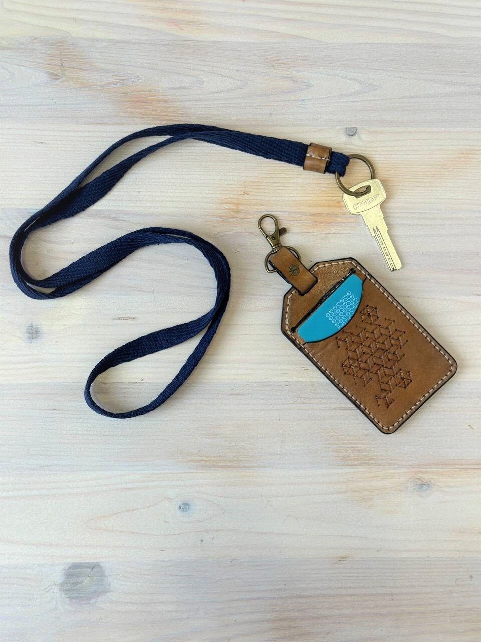 Badge Carrier for Work Office, Leather Pass Case, Custom Leather ID ...