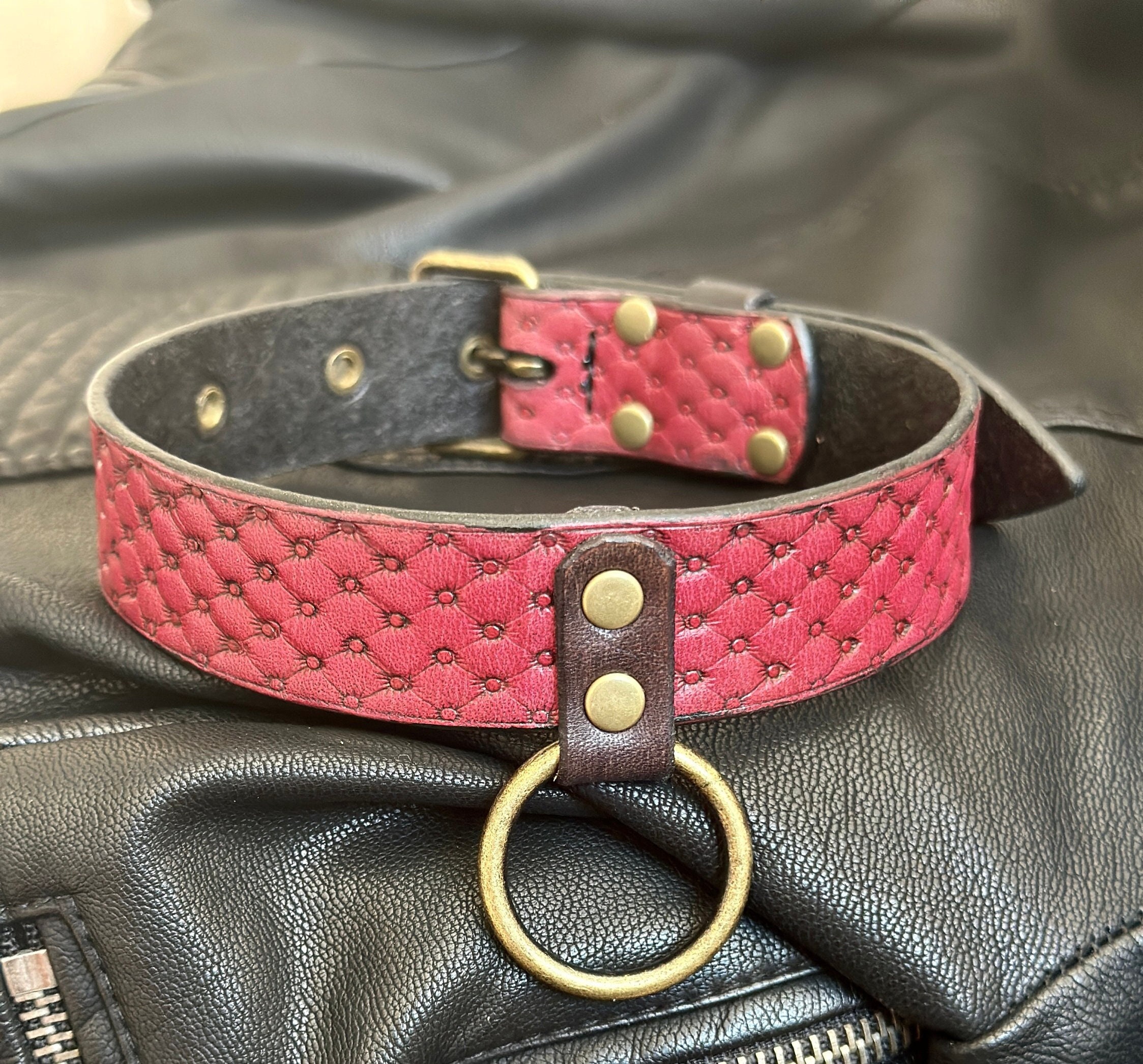 The Leather Collar Submissive, BDSM, Custom Made, Bondage Collar ...