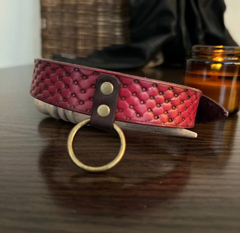 The Leather Collar Submissive, BDSM, Custom Made, Bondage Collar ...