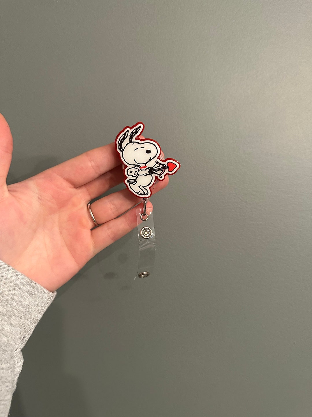 Cupid Beagle Badge Reel Nurse Gift Valentines Day - Etsy