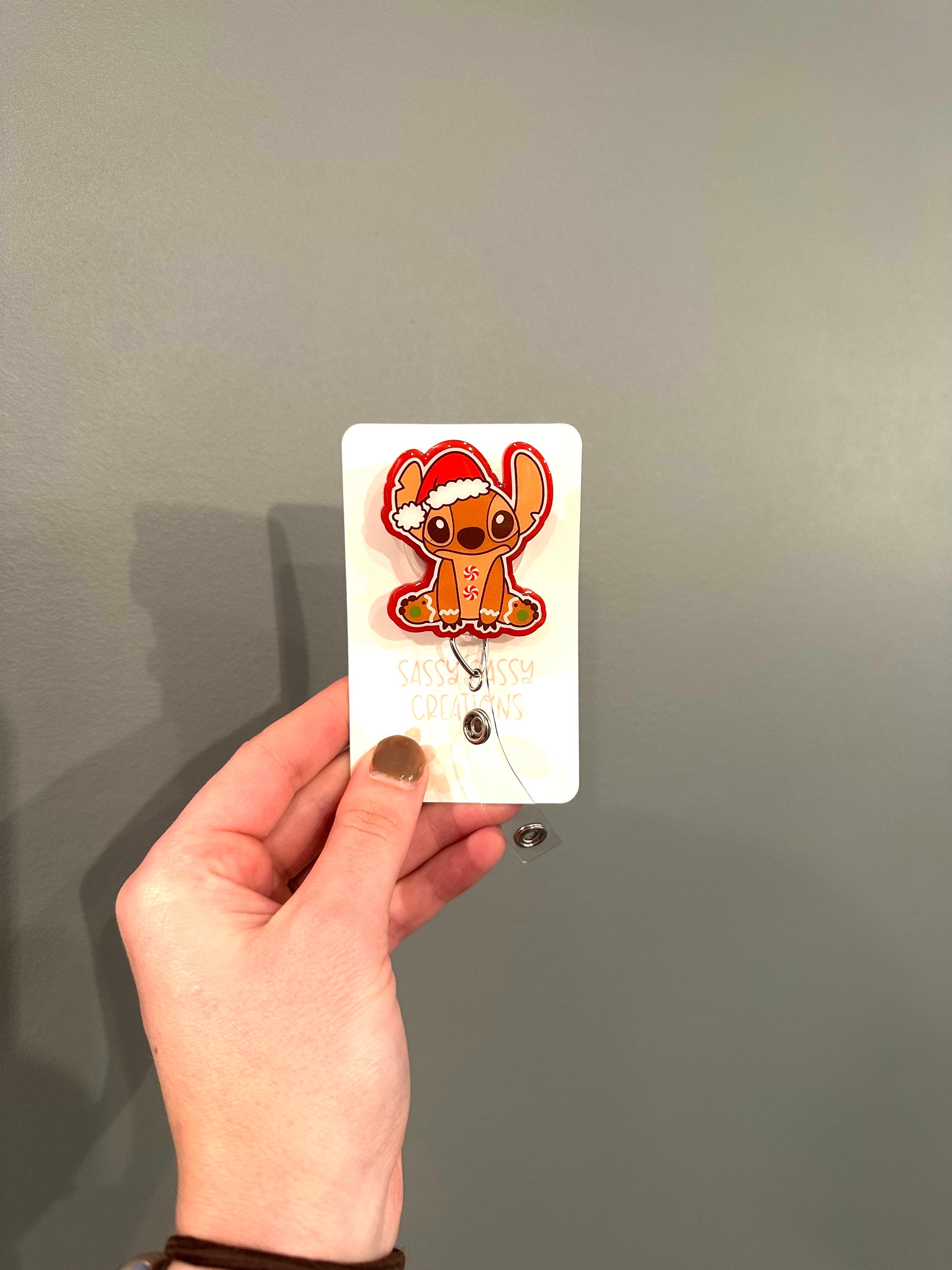 Alien Gingerbread Badge Reel Nurse Gift Christmas Winter - Etsy