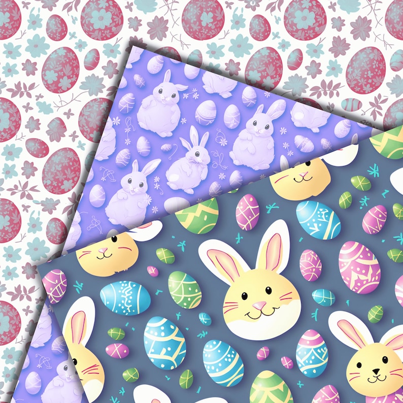 Easter Pattern Paper Pack 28 Seamless Digital - Etsy