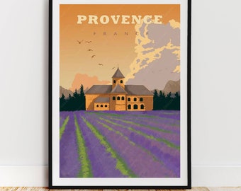 Provence France Vintage Travel Poster - Etsy