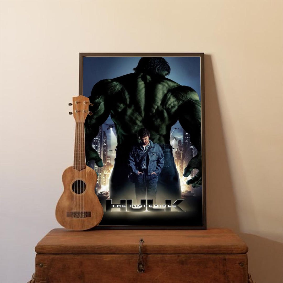 The Incredible Hulk (2008) - Hulk Print - Hulk Movie Poster -sci-fi ...