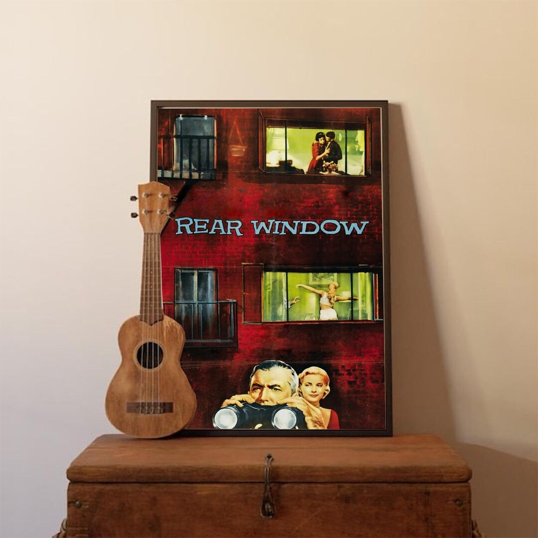 Rear Window Movie Poster, Rear Window Classic Vintage Movie Poster ...