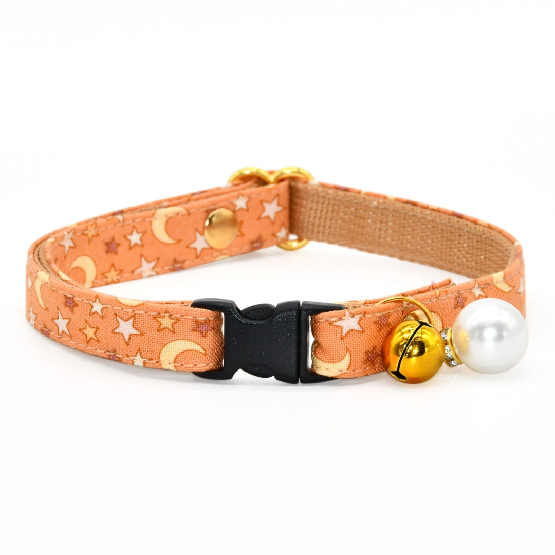 Star & Moon Cat Collar / Bow , Space Collar for Cat, Wedding / Birthday ...