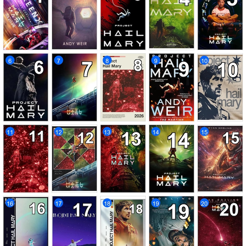 Project hail mary 2026 poster - Etsy.de