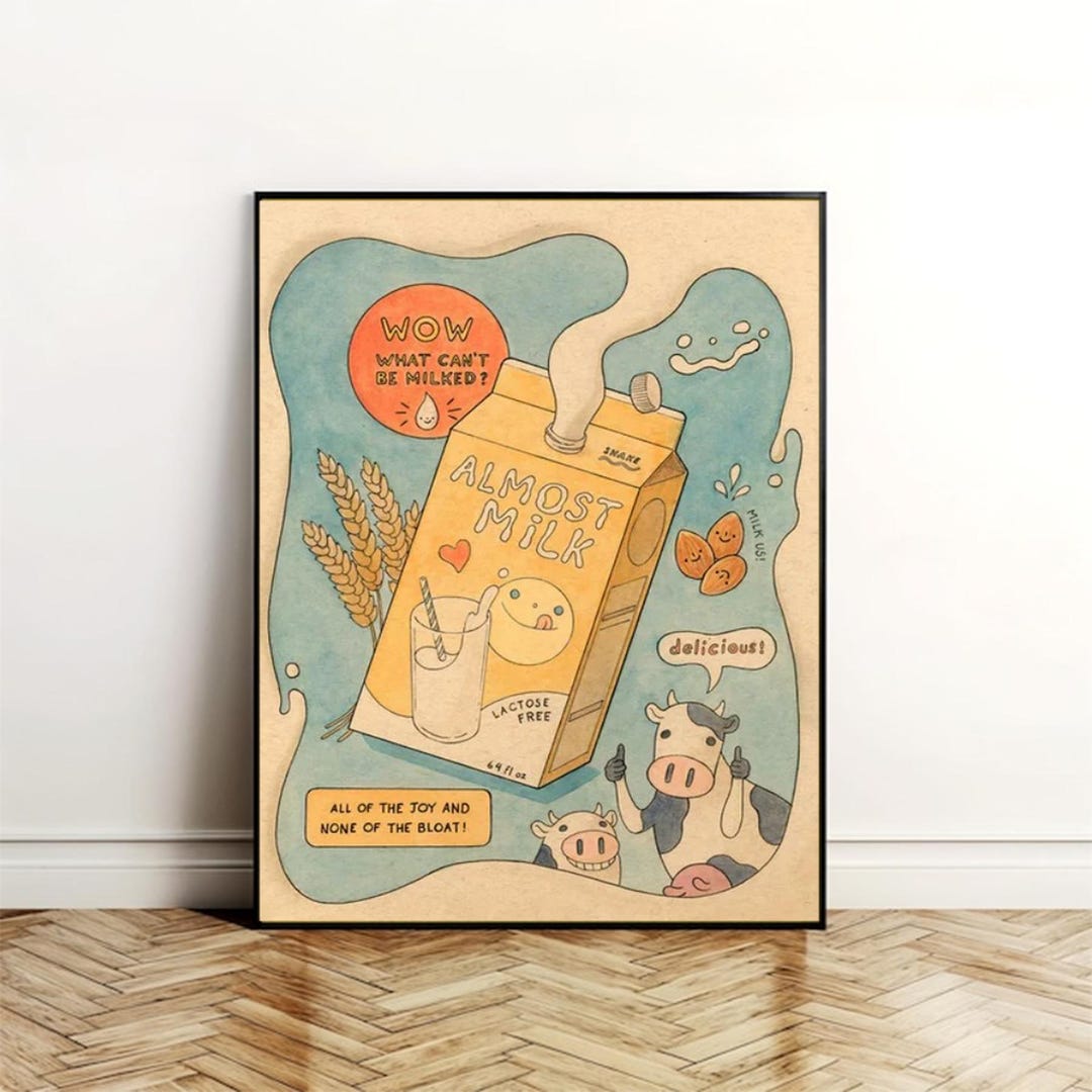 Almost Milk Art Print Poster - Etsy